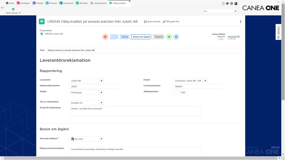 Ärendehanteringssystem som automatiserar & kvalitetssäkrar | CANEA